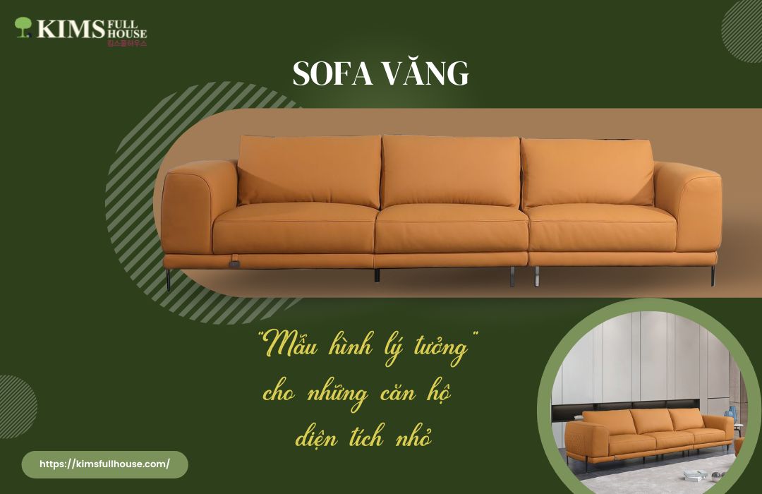 Những mẫu Sofa văng sẽ là "chân ái" cho những phòng khách nhỏ.